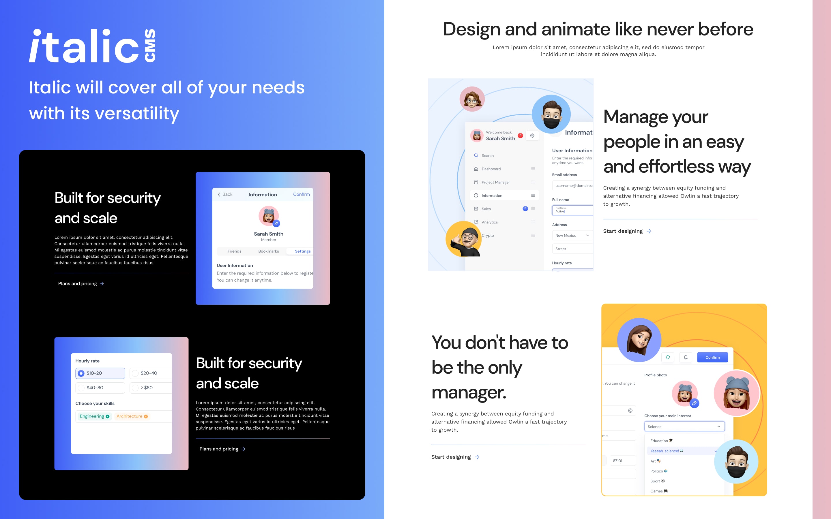 Italic CMS - SaaS Webflow Template | Wedoflow